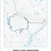 Twin Cities Marathon Map Personalized Twin Cities Marathon Map Custom ...