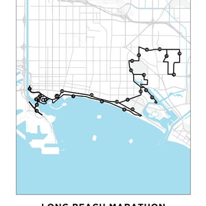 Long Beach Marathon Course Map | Personalized Long Beach Marathon Route ...