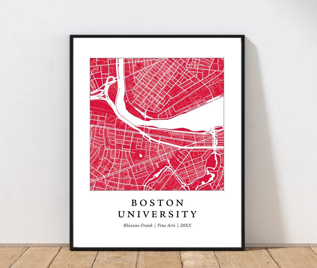 Boston University Graduation Map | Boston University Map | College ...