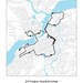 Ottawa Marathon Course Map Personalized Ottawa Marathon Route Map Gift ...