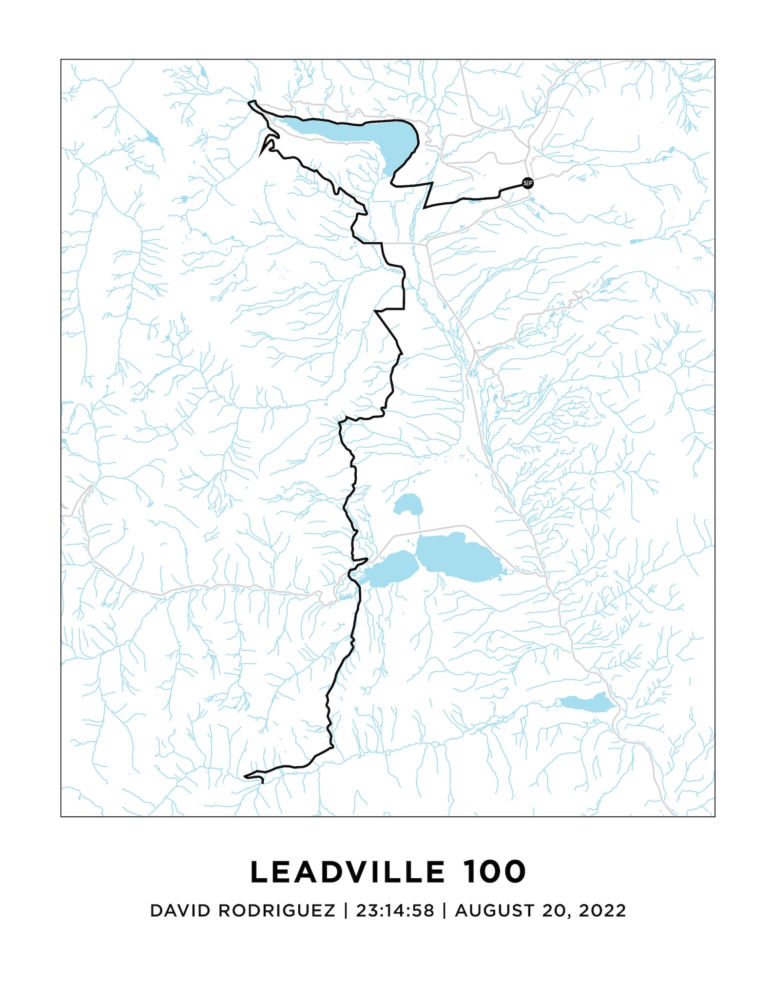Leadville 100 Trail Race Course Map Personalized Leadville - Etsy