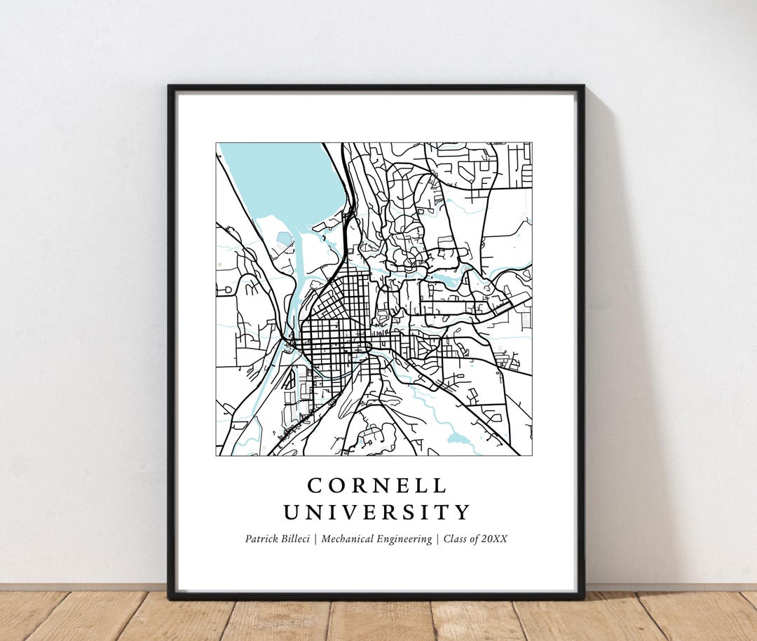 Cornell University Graduation Map | Cornell University Map | College ...