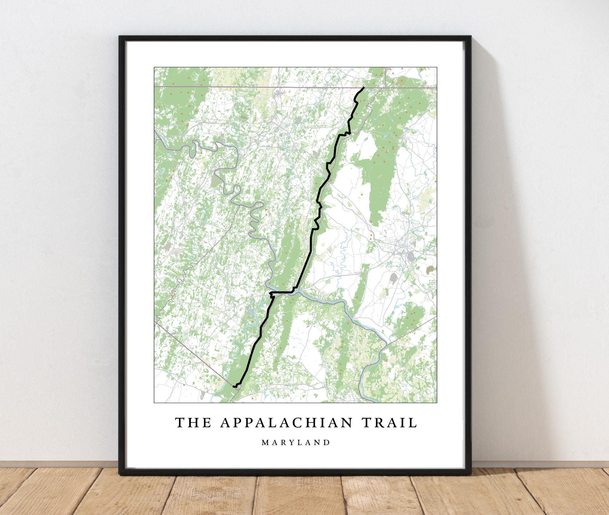 Appalachian Trail Map Print: Hiking Gift, Personalized Option - Etsy