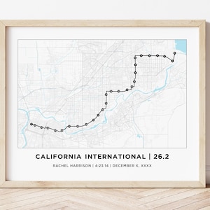 CIM Marathoner Course Map | Personalized CIM Marathoner Route Map ...
