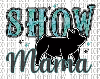 Show Pig PNG | PIG Digital File for Sublimation | Stock Show Shirt ...