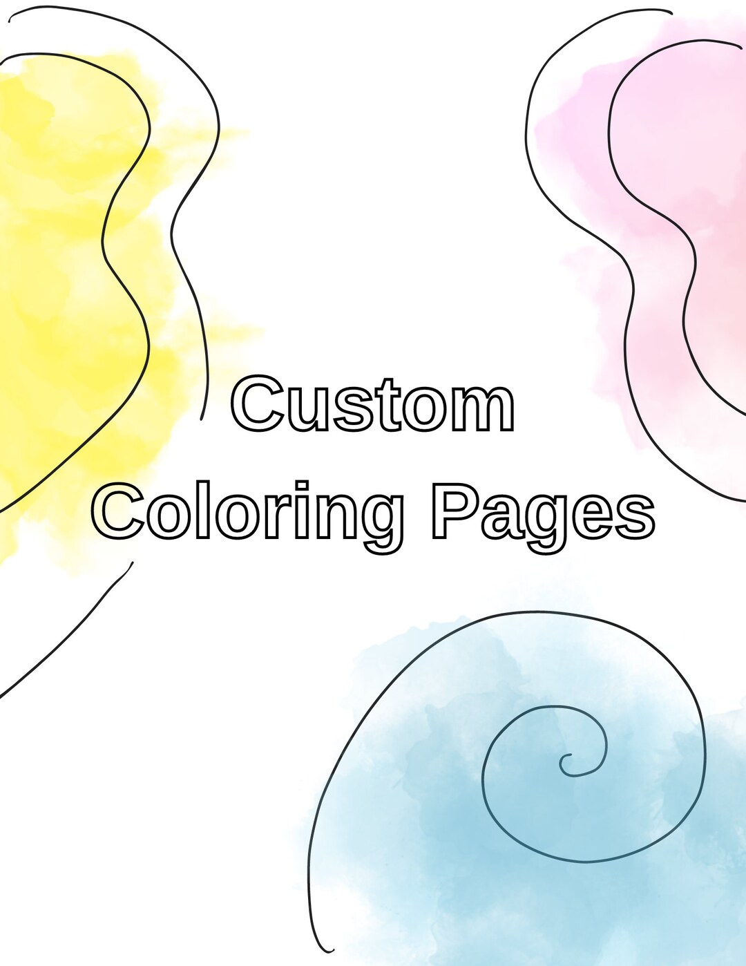 Personalized Coloring Pages - Etsy
