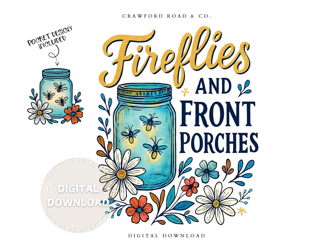 Fireflies & Front Porches PNG SVG: Southern Girl Design (digital ...