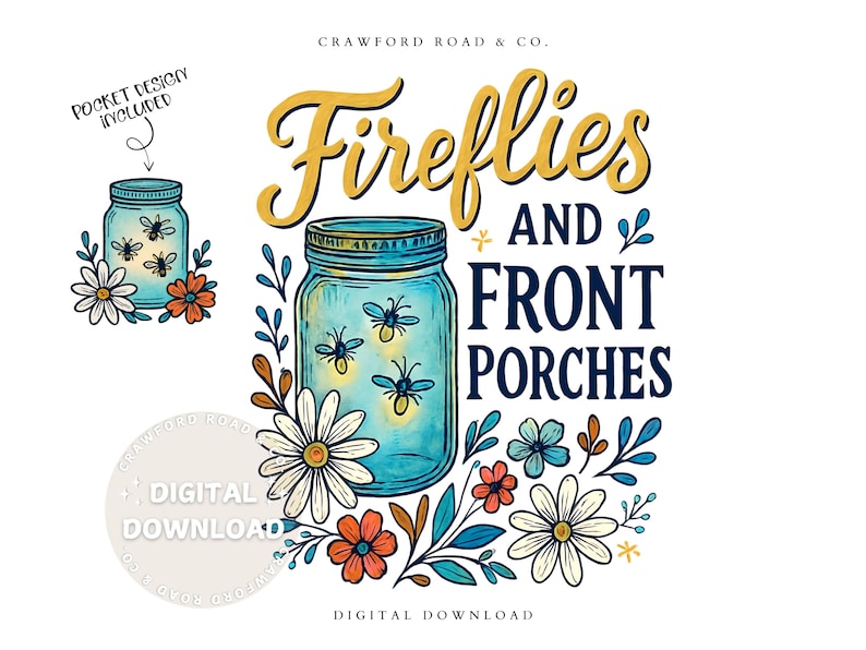 Fireflies & Front Porches PNG SVG: Southern Girl Design (digital ...