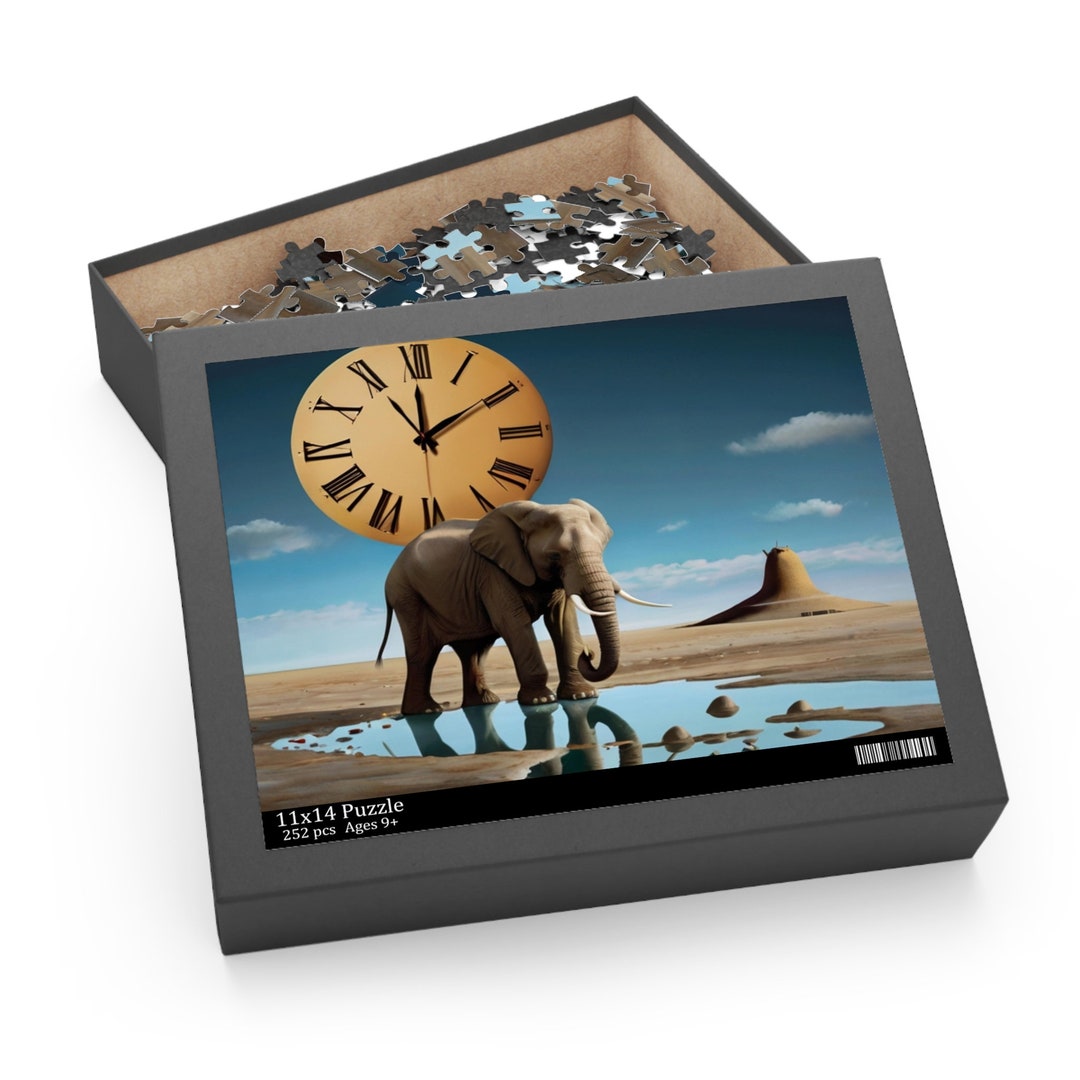Elephant Salvador Dalí Puzzle 120, 252, 500-piece - Etsy