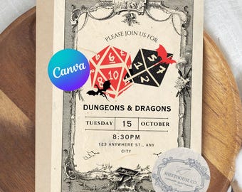 Instant Download - Dnd Campaign, Dungeons and Dragons, Fantasy Party ...