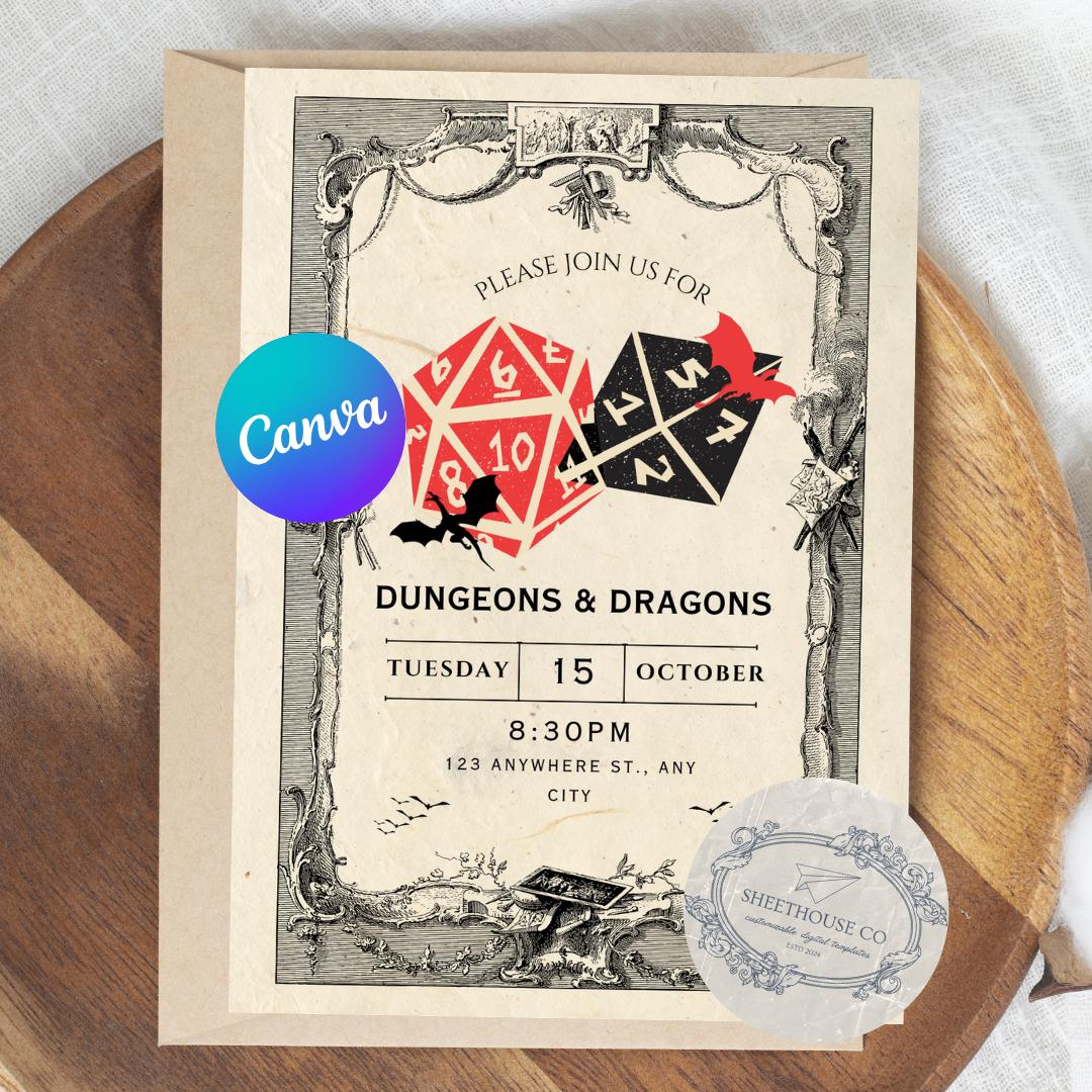 Instant Download - Dnd Campaign, Wanted Poster, Dungeons and Dragons ...