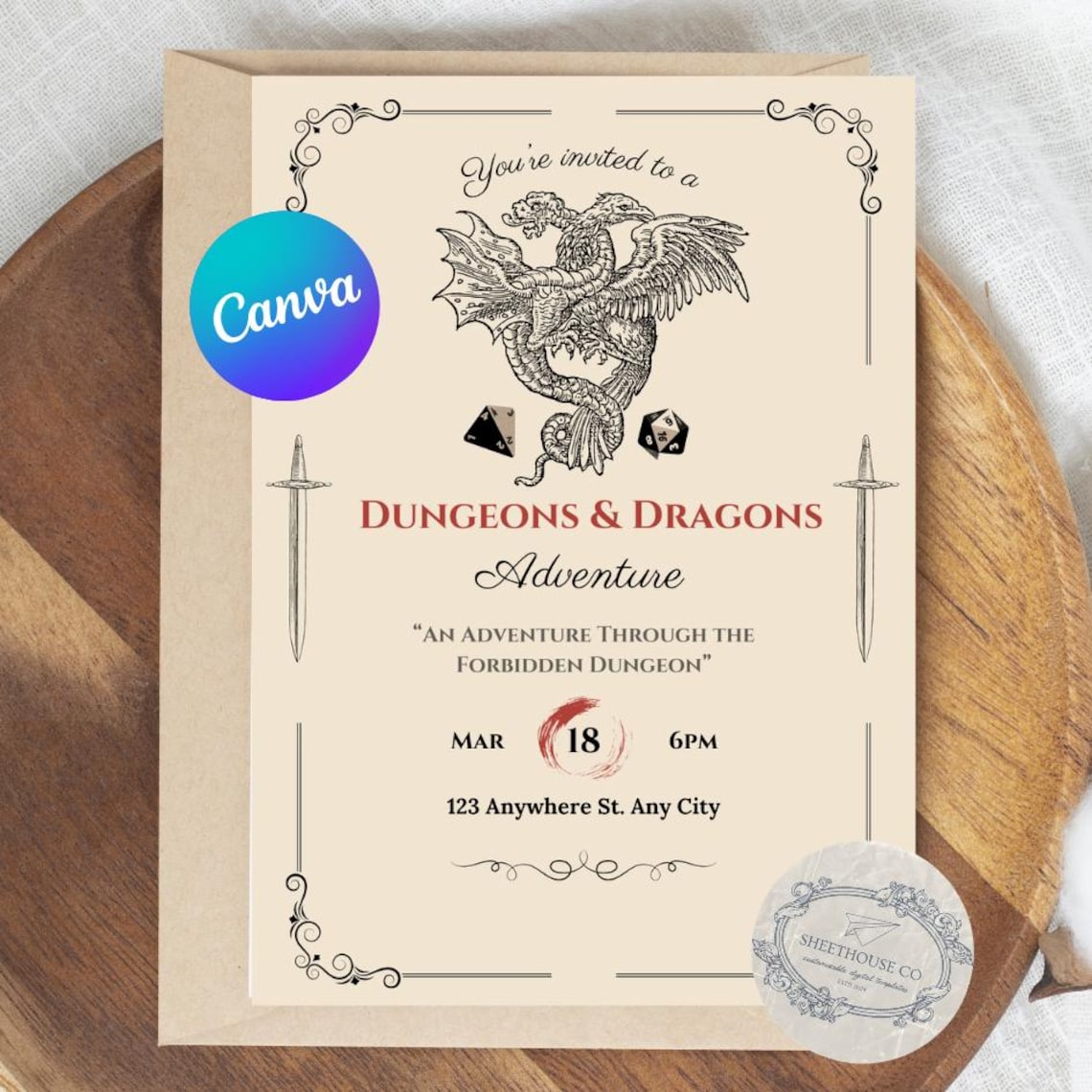 Instant Download - Dnd Campaign, Royal, Dungeons and Dragons, Fantasy ...