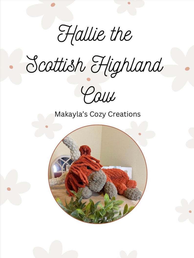 Scottish Highland Cow Crochet Pattern - Etsy