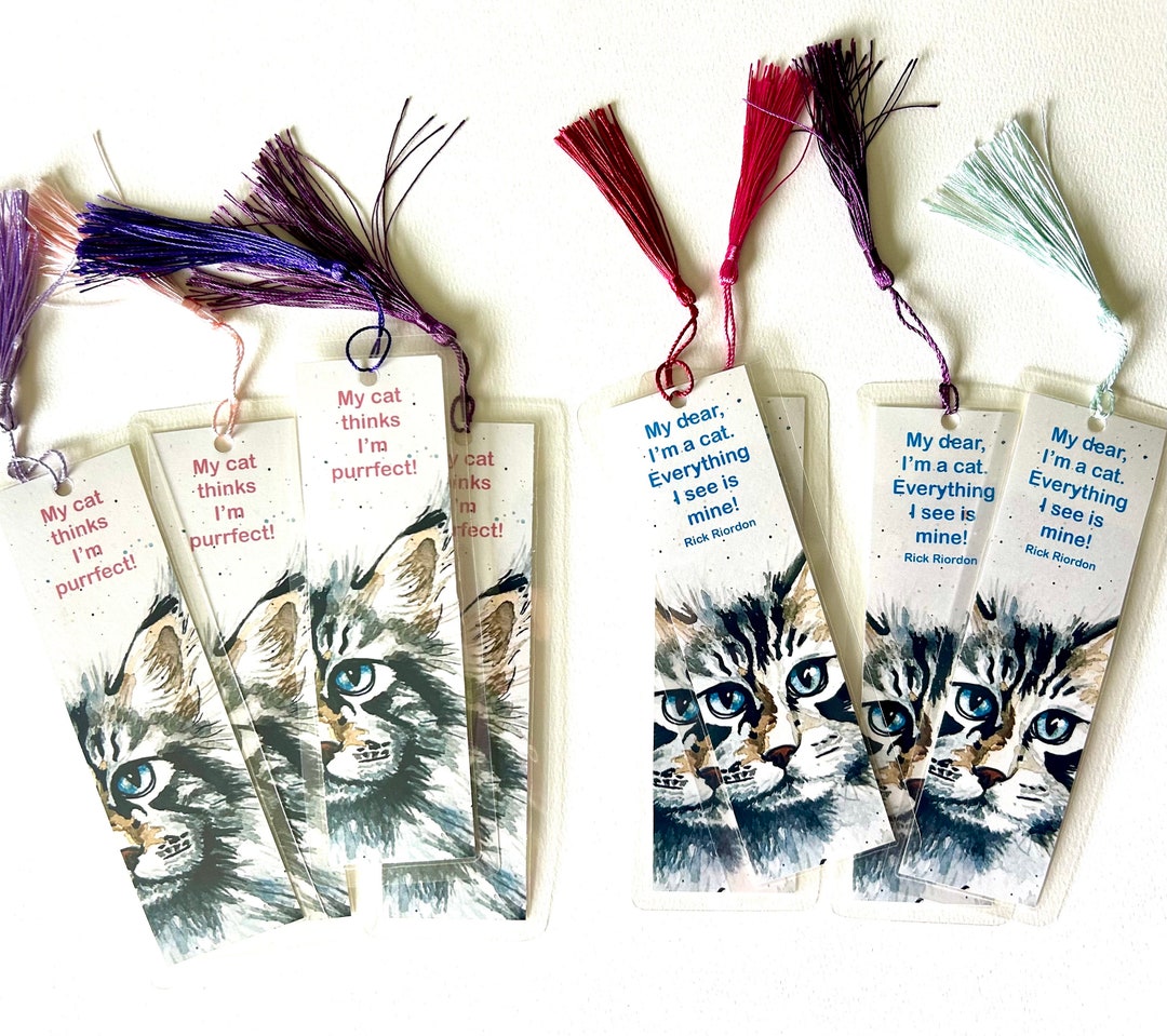 Kitten Bookmarks | Watercolor Print | Original Artwork | Artistic Gift ...