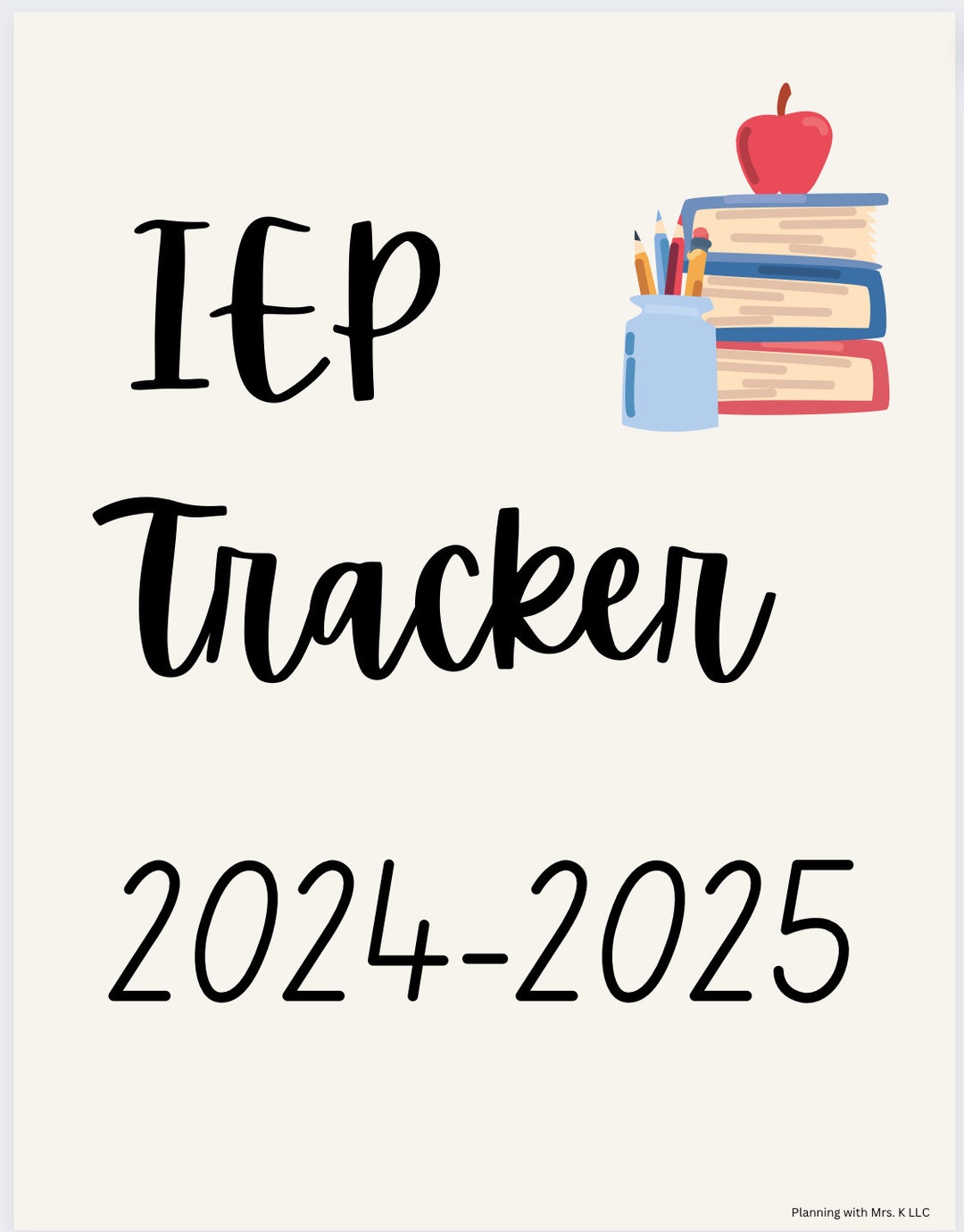 IEP Tracker - Etsy