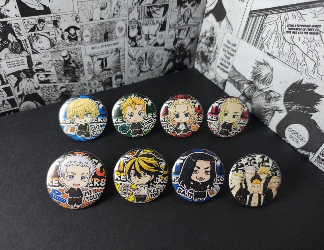 Tokyo Revengers Badges Anime Jewelry Fan Gift Cosplay Takemichi Mikey ...
