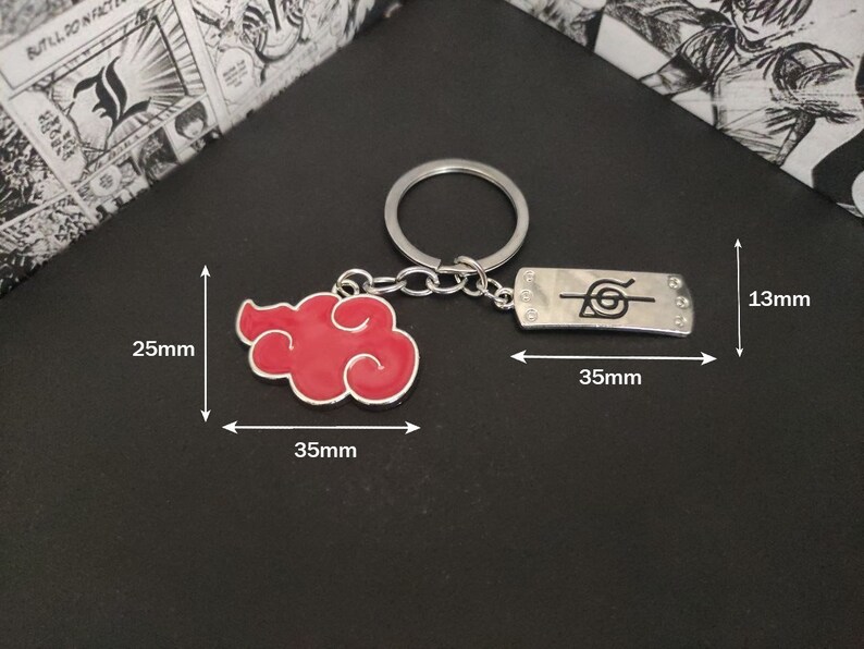 Naruto Anime Keychain Anime Jewelry Anime Fan Gift Akatsuki Cosplay ...
