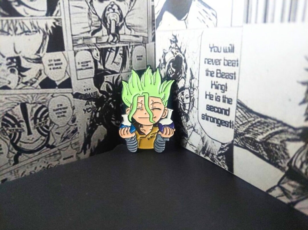 Pin Senku Anime Jewelry Anime Fan Gift Cosplay Dr. Stone Chrome Gene ...
