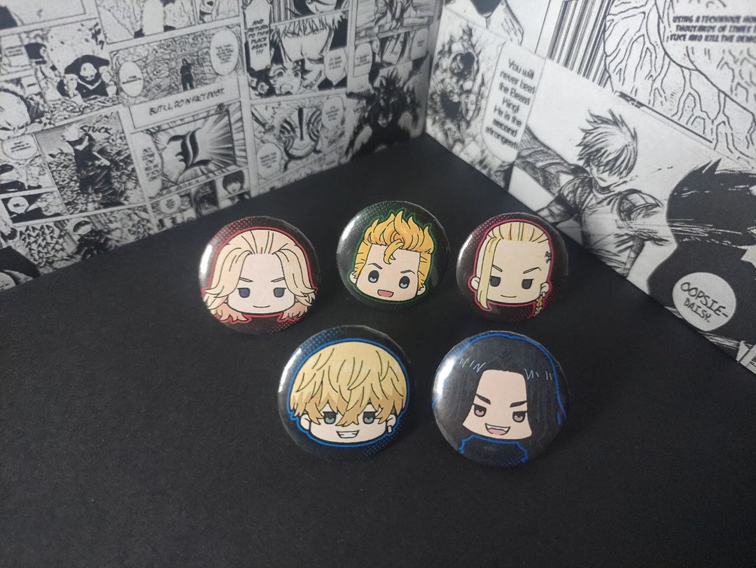 Tokyo Revengers Badges Anime Jewelry Fan Gift Cosplay Takemichi Mikey ...