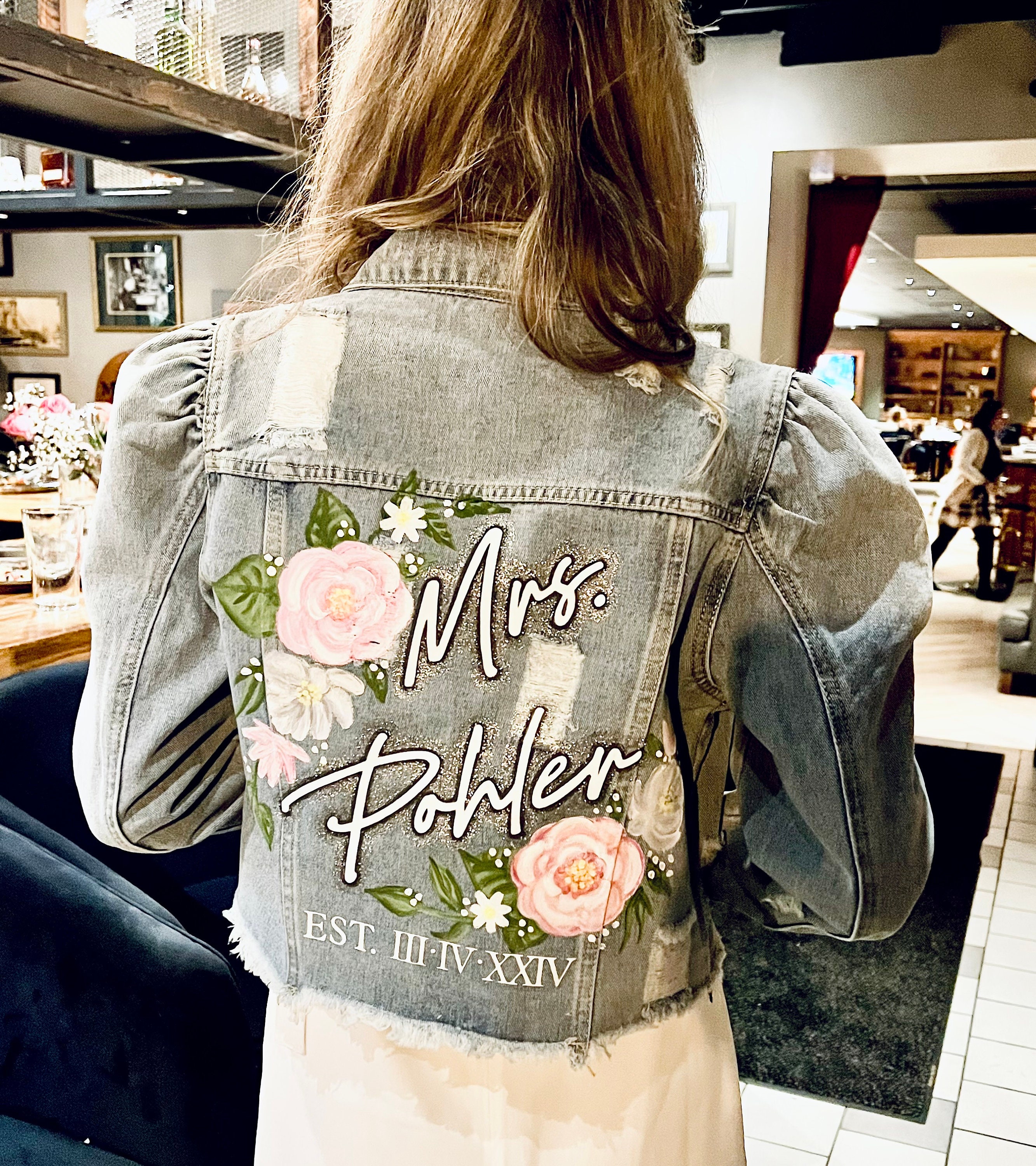 Custom Bridal Jean Jacket - Etsy