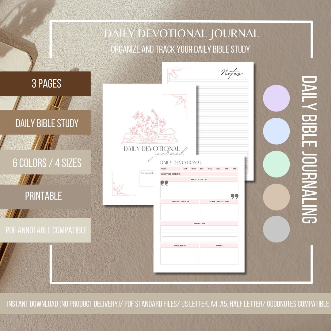 Daily Devotional, Daily Devotion Journal, Bible Study, Christian ...
