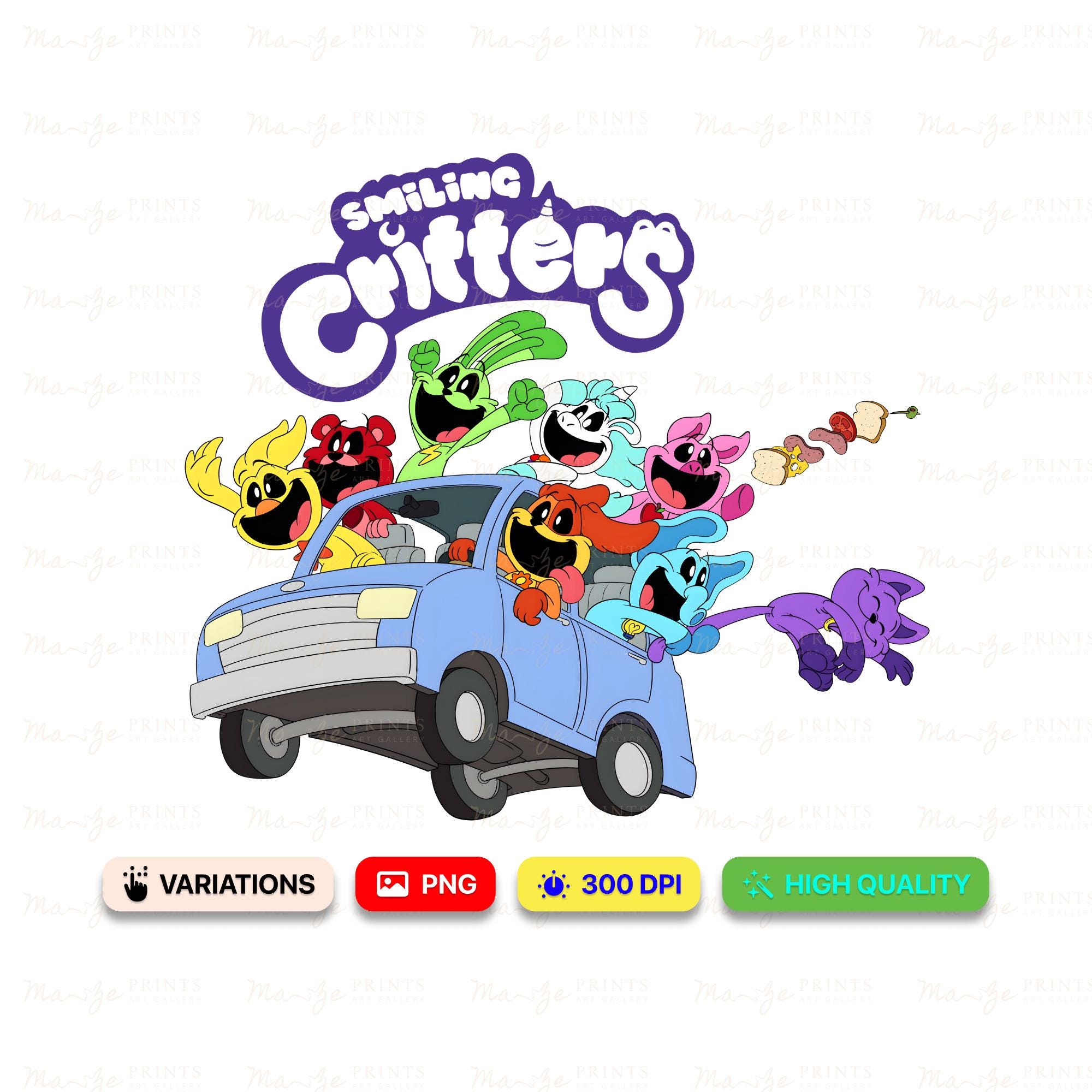 Smiling Critters PNG, Smiling Critters SVG, Poppy Playtime, Print ...