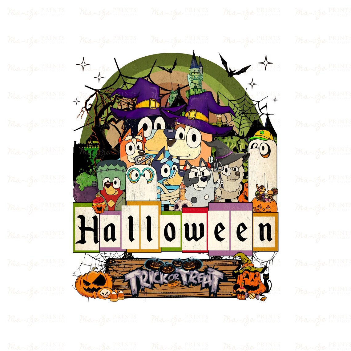 Booey Png, Bluey Halloween PNG SVG, Bluey Dog PNG, Blue Dog Family Png ...