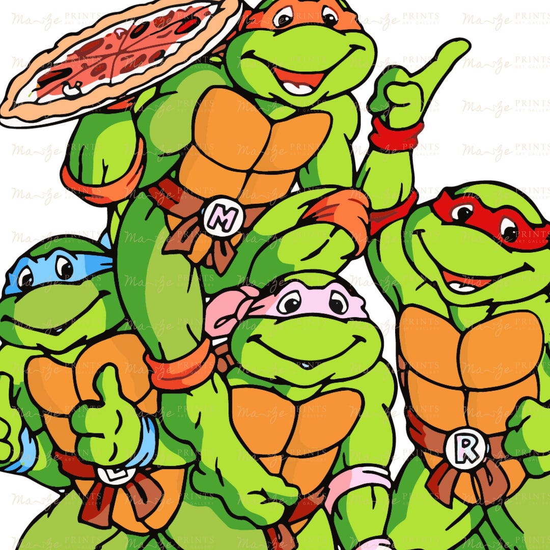 Ninja Turtles Svg for Cricut, Ninja SVG Bundle, Tmnt Svg, Ninja Turtles ...