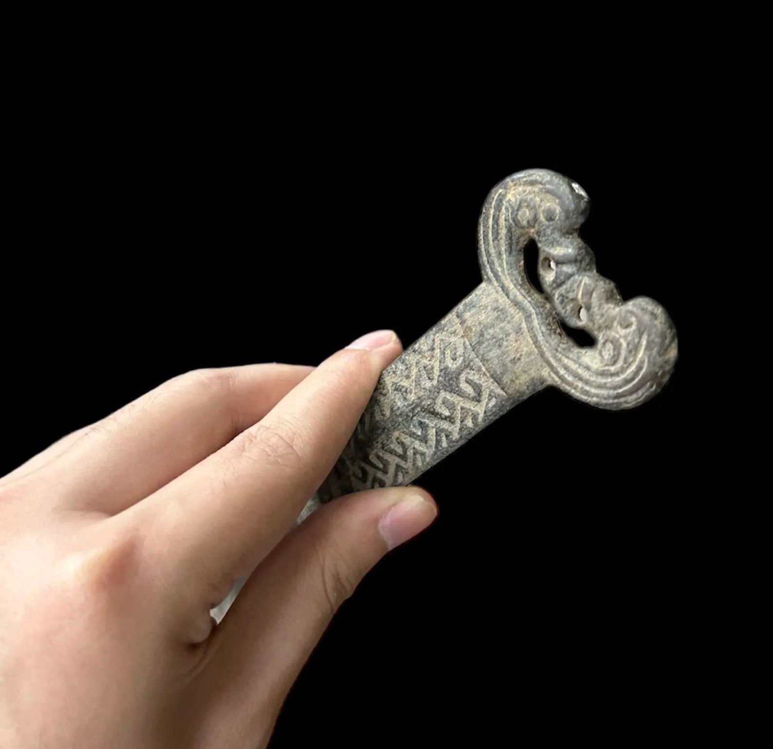 Ancient Roman Rare Bronze Knife With Very Unique Two Animal Handle - Etsy