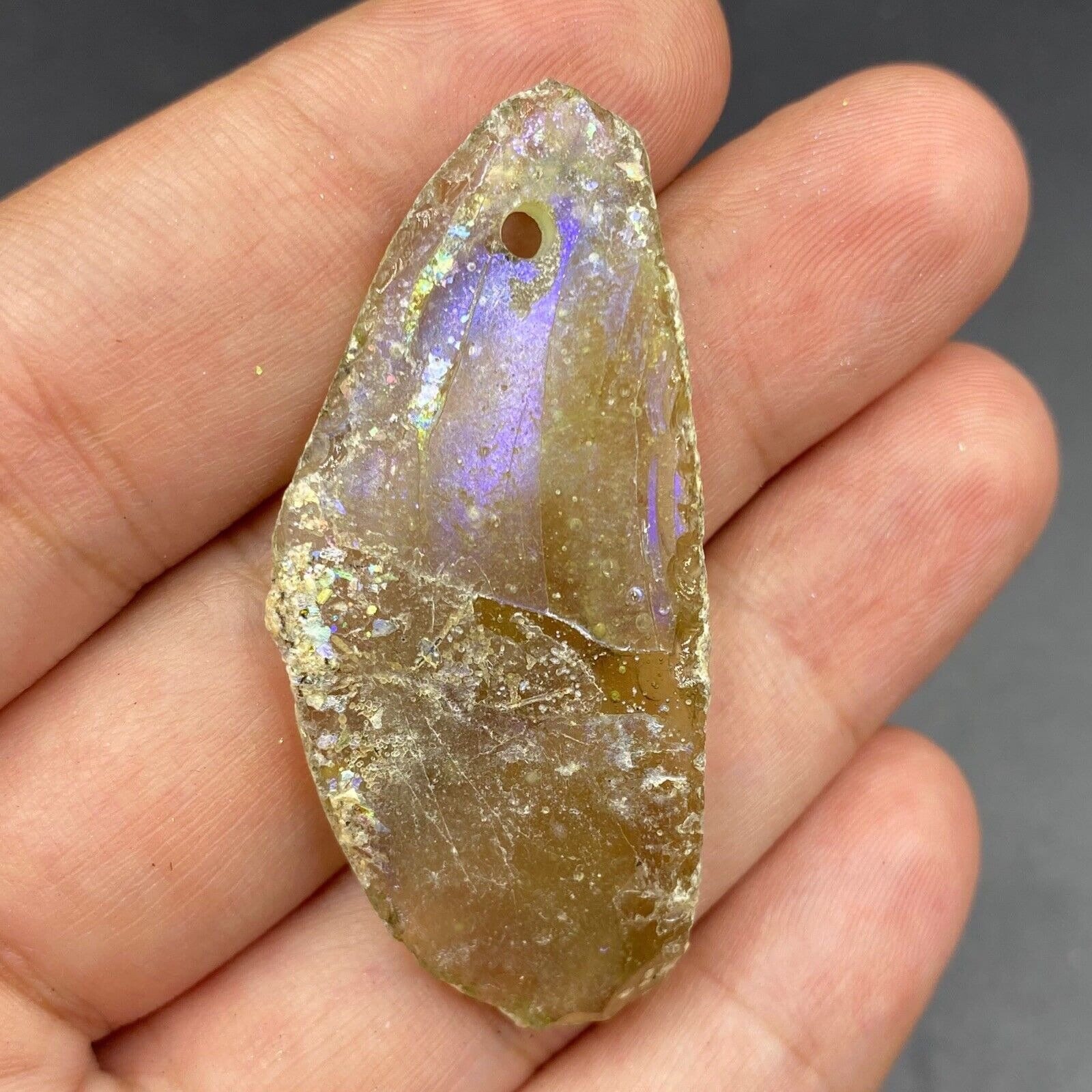 One Piece Genuine Ancient Roman Glass Fragment With Rare Pathina - Etsy