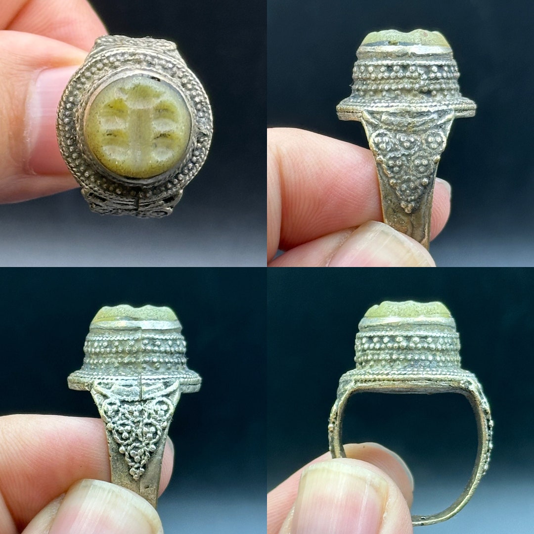Wonderful Ancient Roman Bee Intaglio Silver Coated Ring - Etsy