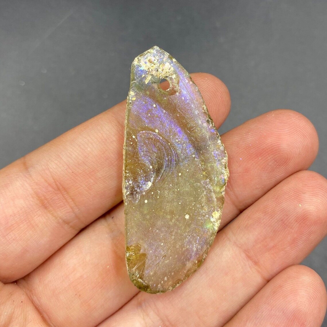 One Piece Genuine Ancient Roman Glass Fragment With Rare Pathina - Etsy