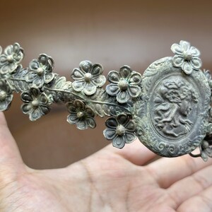 Very Rare Ancient Roman Greek Queen Portrait & Flower Design Solid Silver Tiara Crown - Etsy