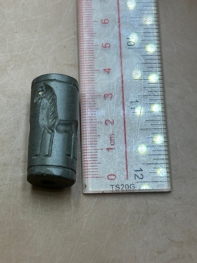 Ancient Near Eastern Animal Intaglio Cylinder Seal Stamp - Etsy