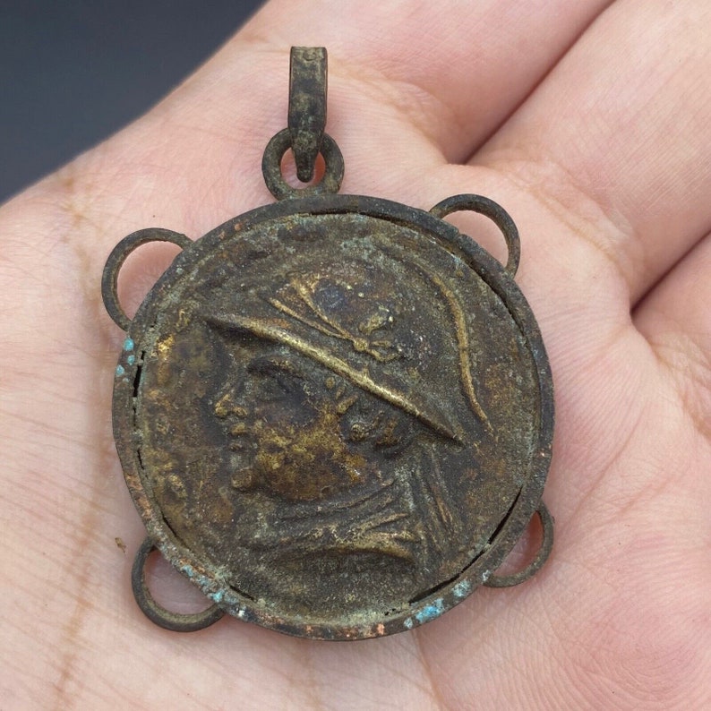 Genuine Ancient Roman King Face Coin Old Authentic Coin Pendant - Etsy