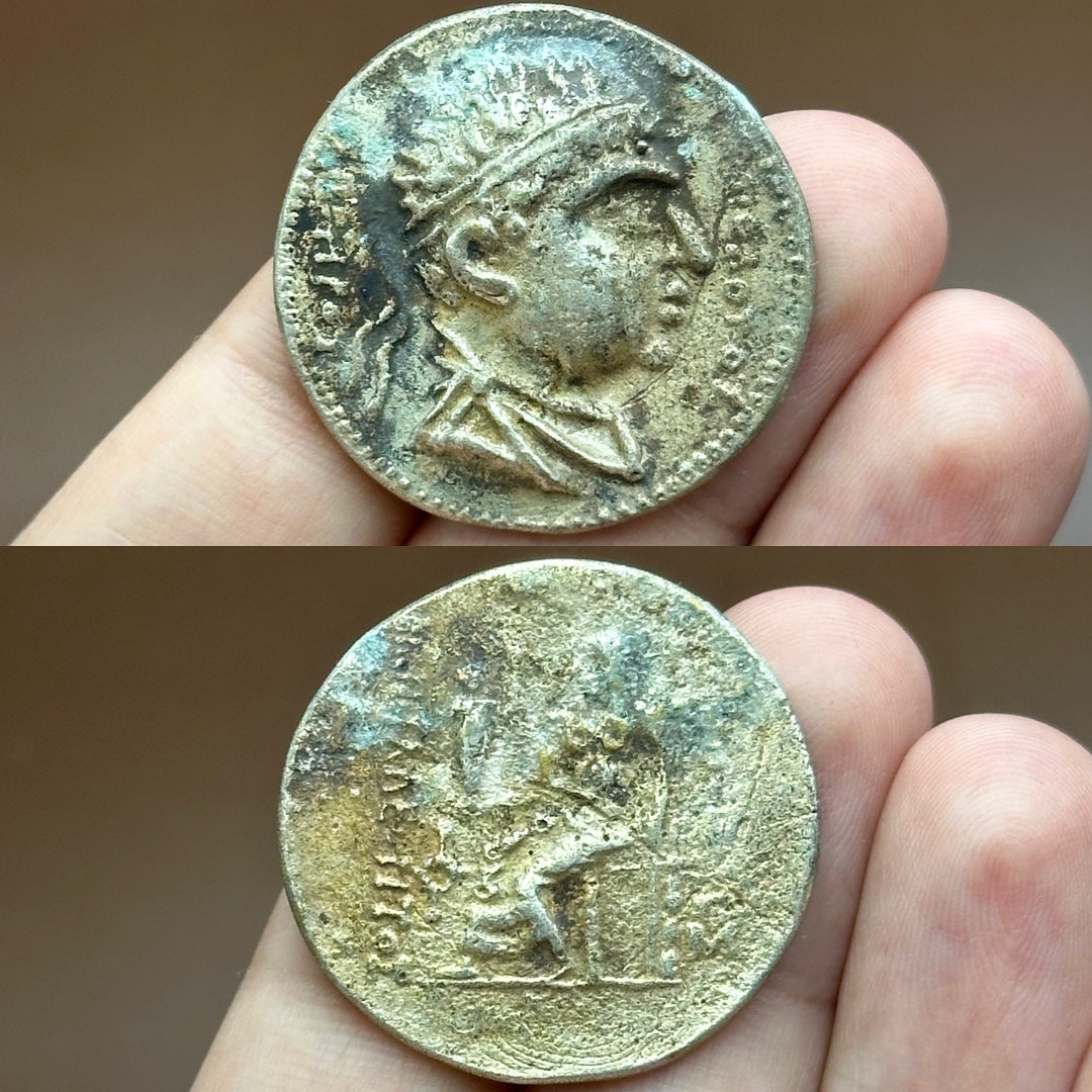 Rare Ancient Bactrian Silver Coin: Unique Patina - Etsy Australia