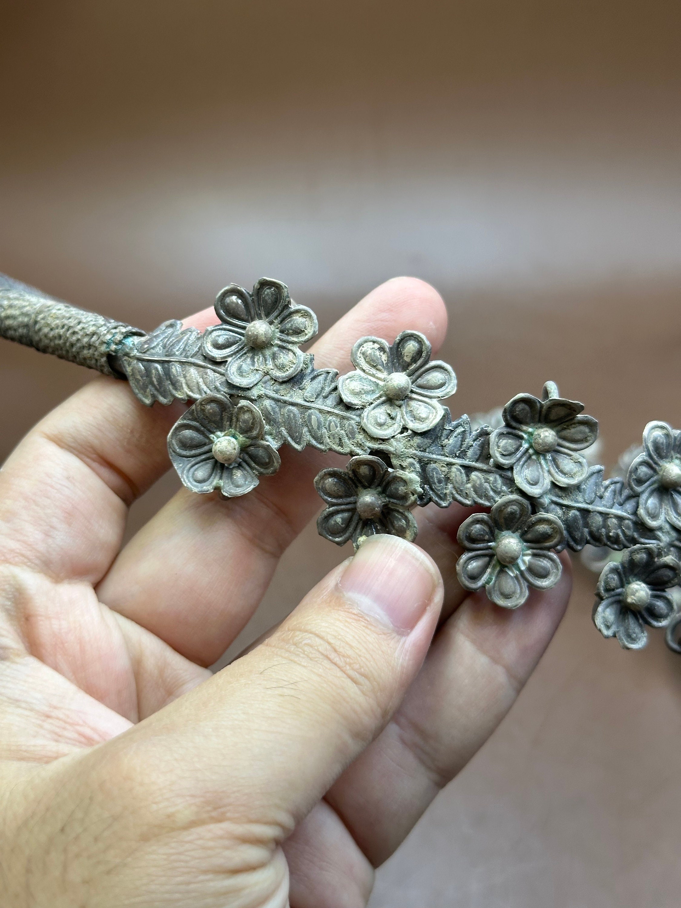 Very Rare Ancient Roman Greek Queen Portrait & Flower Design Solid Silver Tiara Crown - Etsy