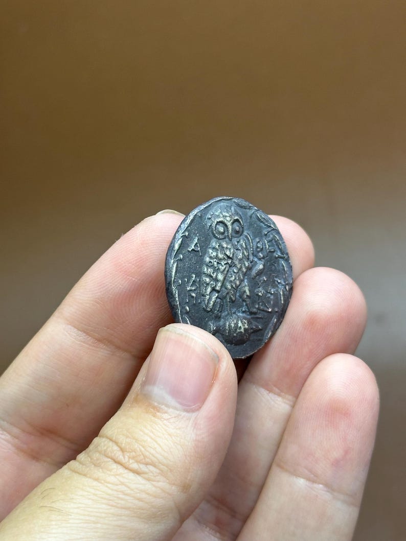 Rare Ancient Greek Athens Attica Owl Silver Tetradrachm Coin With ...