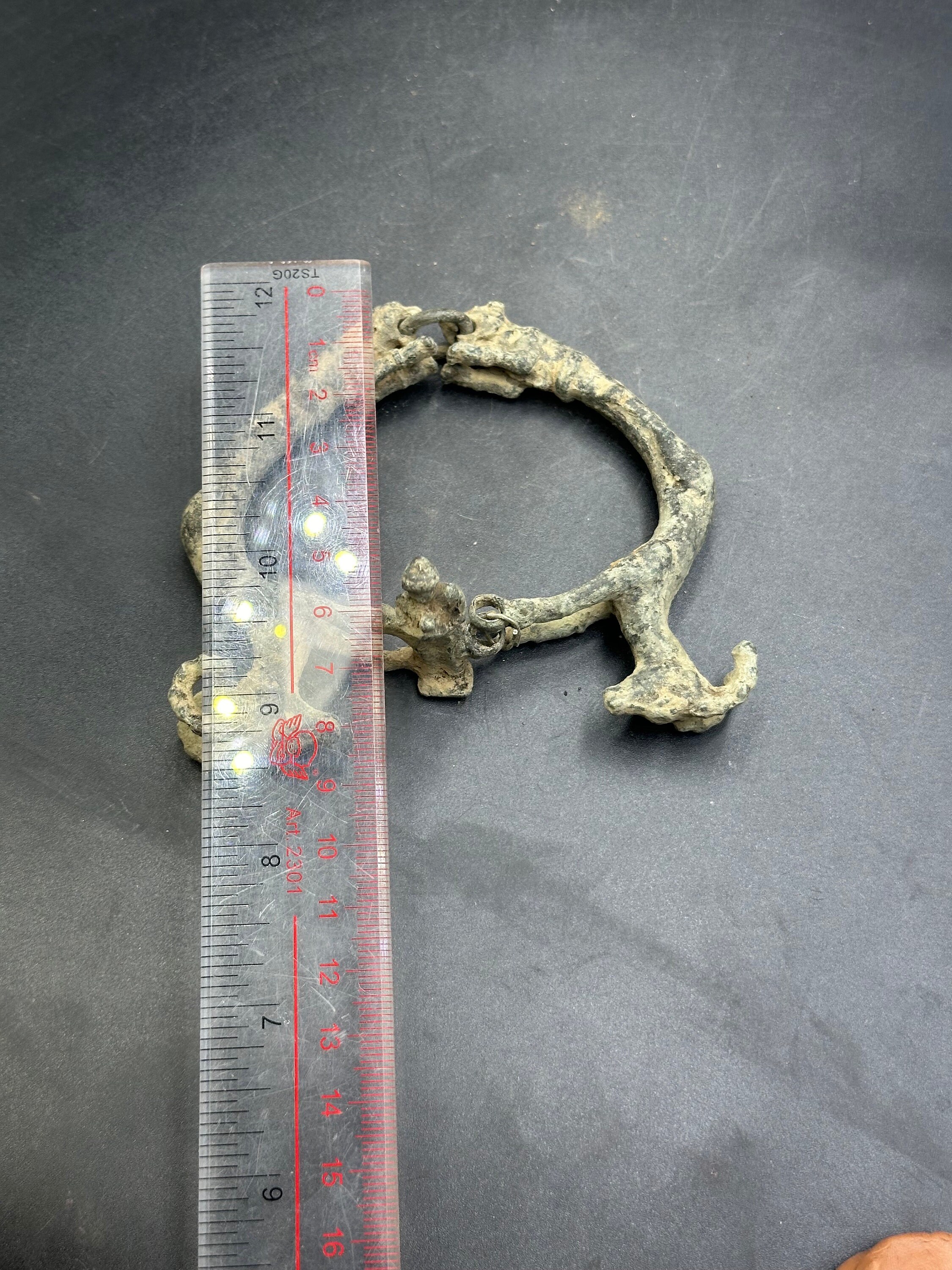 Rare and Unique Ancient Greek Bronze Bangle With King Figure in the ...