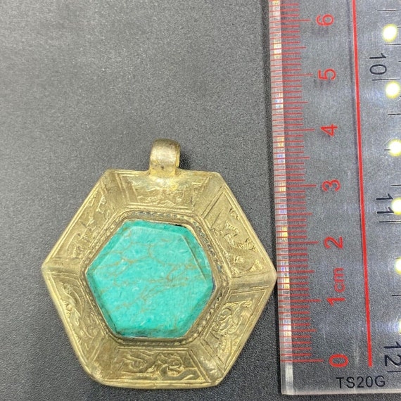 Very unique lovely ancient Roman torquise stone silve… - Gem