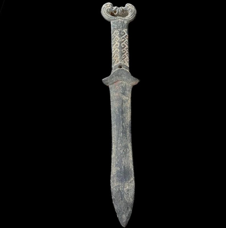 Ancient Roman Rare Bronze Knife With Very Unique Two Animal Handle - Etsy