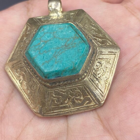 Very unique lovely ancient Roman torquise stone silve… - Gem