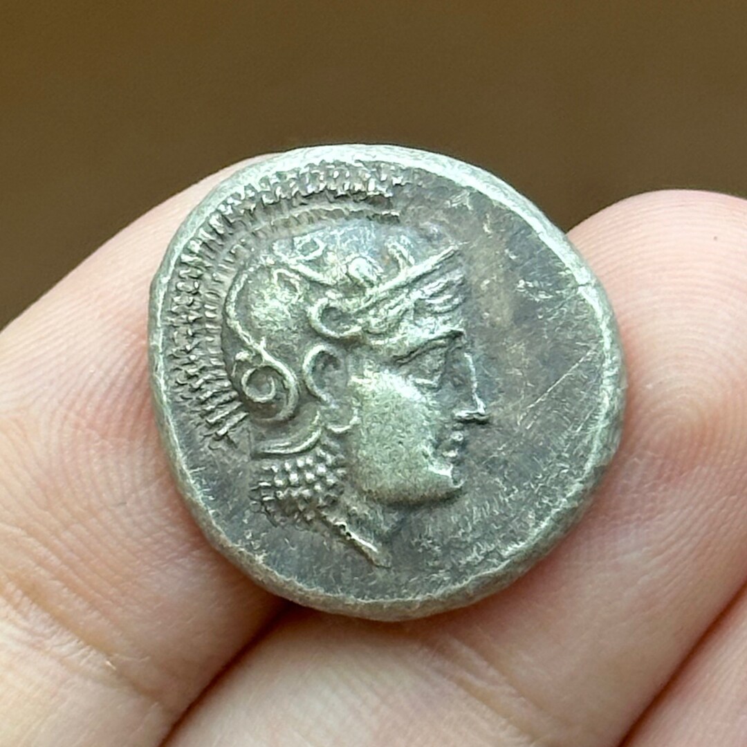 Rare Ancient Greek Silver Coin: Athena and Eagle Image - Etsy
