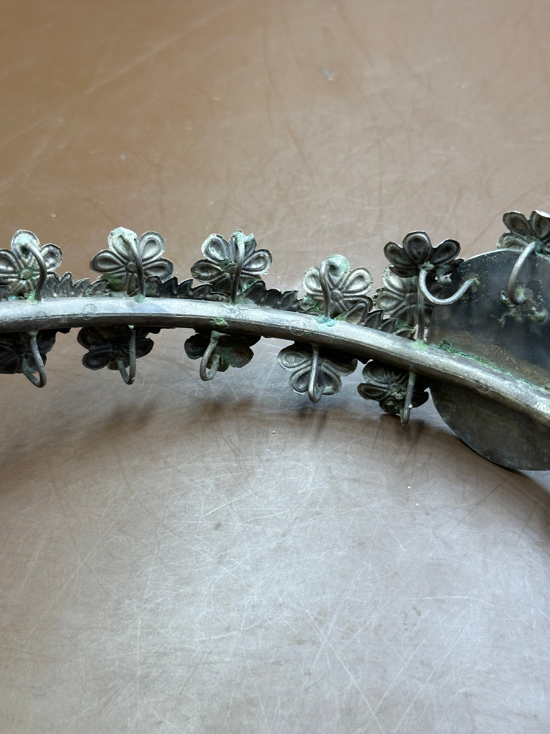 Very Rare Ancient Roman Greek Queen Portrait & Flower Design Solid Silver Tiara Crown - Etsy