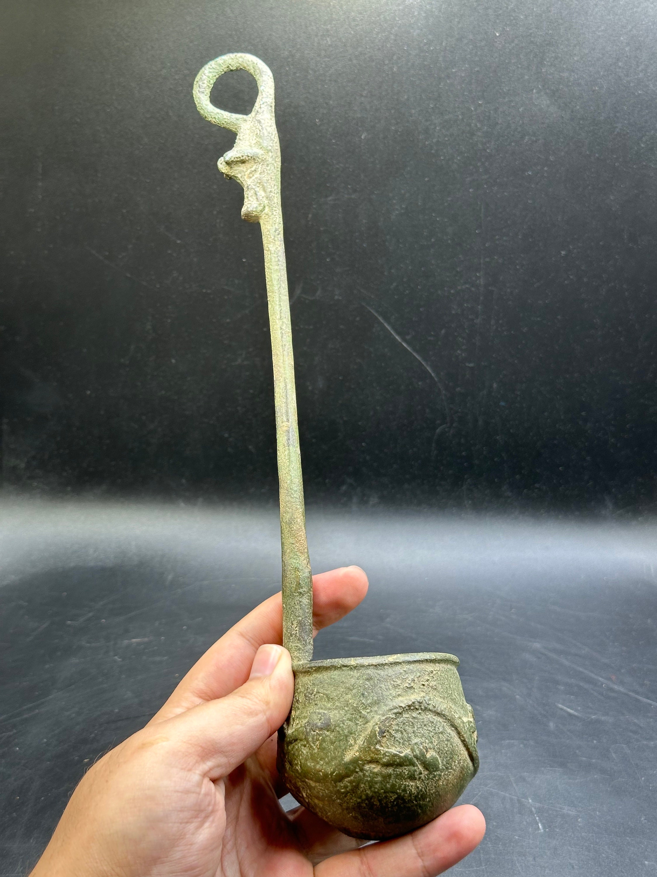 Museum Quality Ancient Roman Bronze Ritual Ladle With Unique Pattern - Etsy