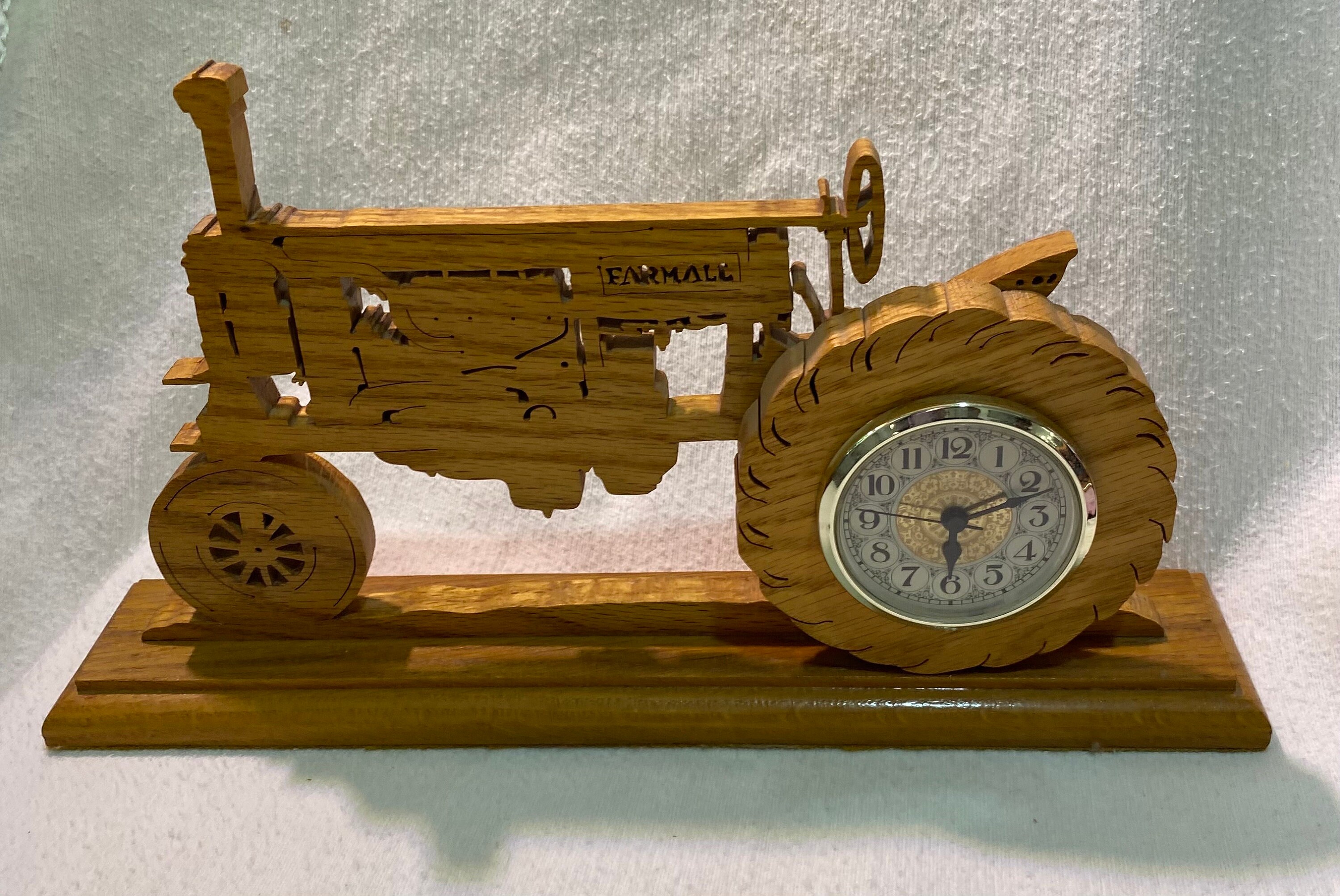Oak Farmall Tractor With Clock - Etsy