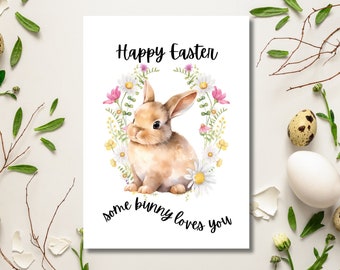 Printable Easter Card Instant Digital Download, 5x7 Folding Card, Blank ...