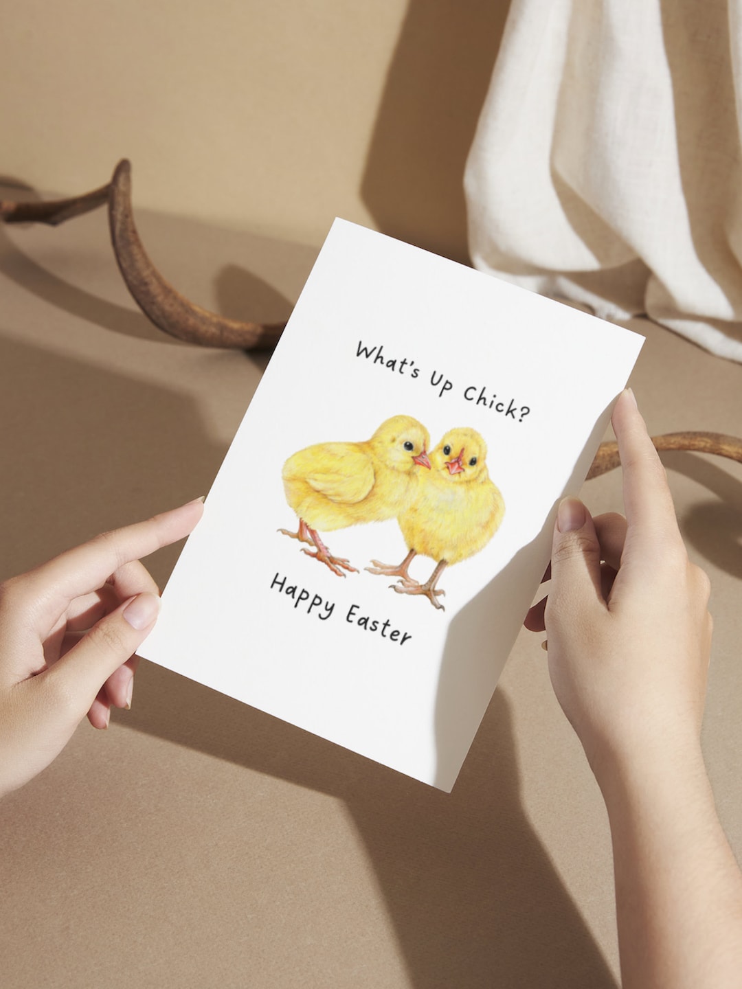 Printable Easter Chick Card, Instant Download - Etsy