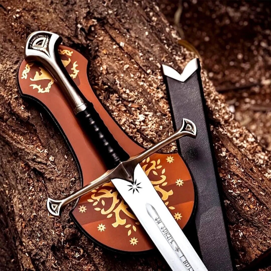 King Aragorn Replica Sword With Scabbard: Handmade Stainless Steel ...