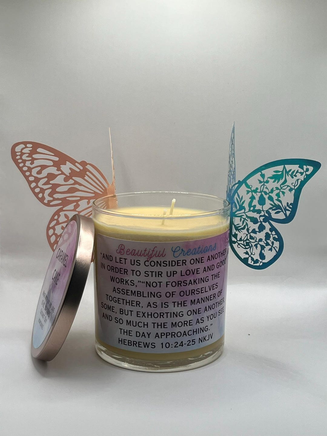 Bible Scripture Caramel Cake Soy/ Coconut Candle With Essential Oils ...